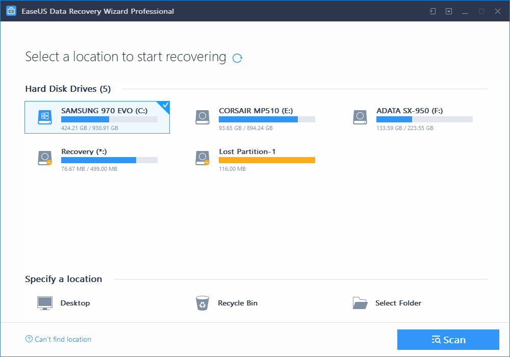 EaseUS Data Recovery Wizard Review - ease_us_data_recovery_dashboard.png
