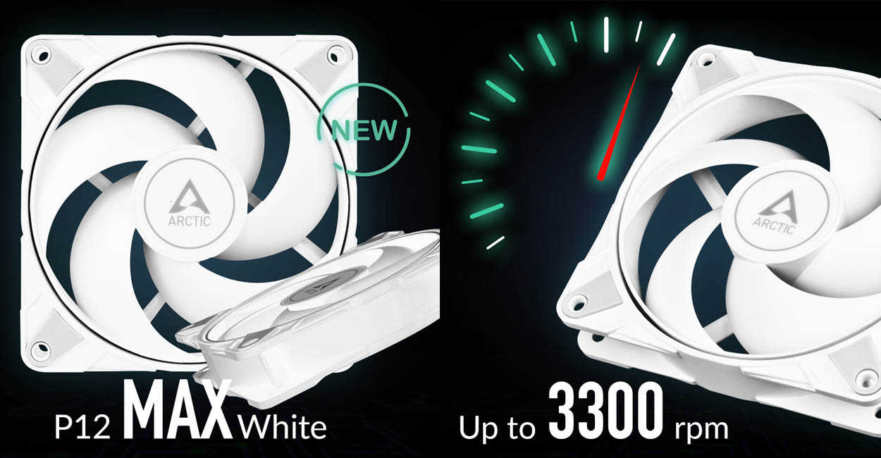 ARCTIC P12 Max White Edition Cooling Fans Launched - arctic-p12 max ...